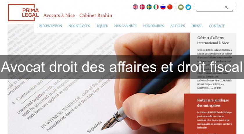 Avocat droit des affaires et droit fiscal Avocats