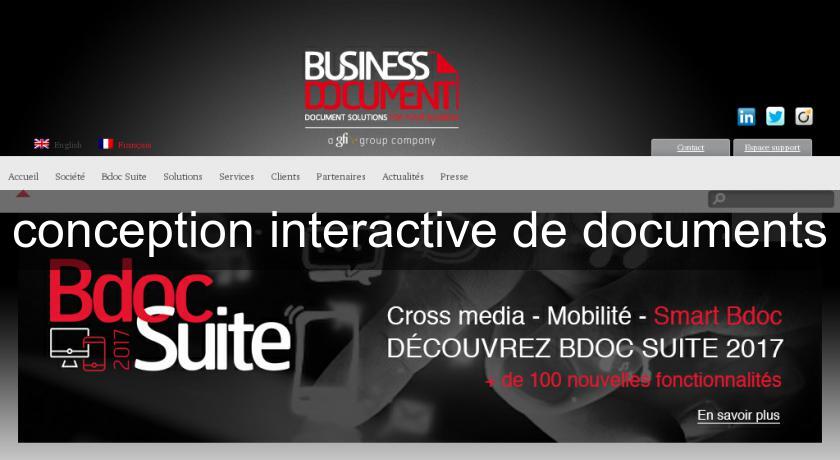 conception interactive de documents Logiciels de Gestion
