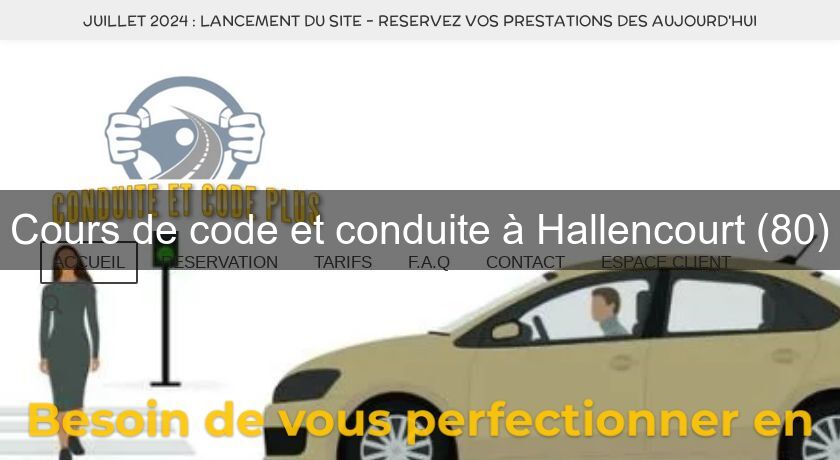 Cours de code et conduite à Hallencourt (80) Auto école