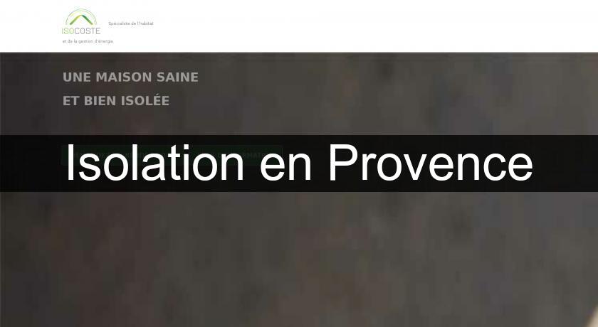 Isolation en Provence Charpentier
