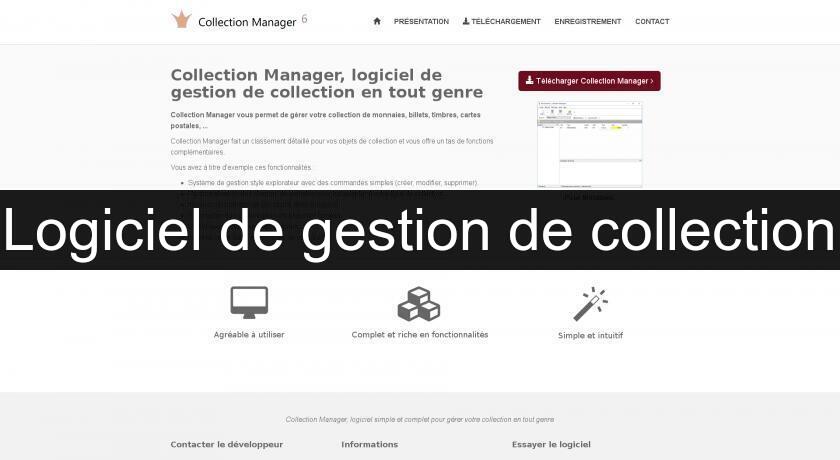 Logiciel de gestion de collection Logiciel