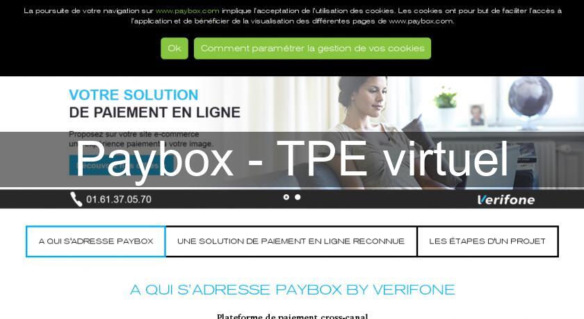 Paybox - TPE virtuel Paiement sécurisé