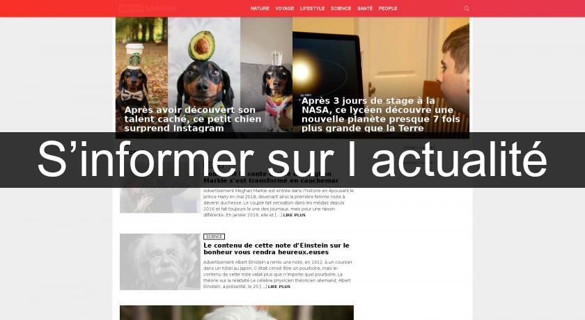 S’informer sur l'actualité Blog