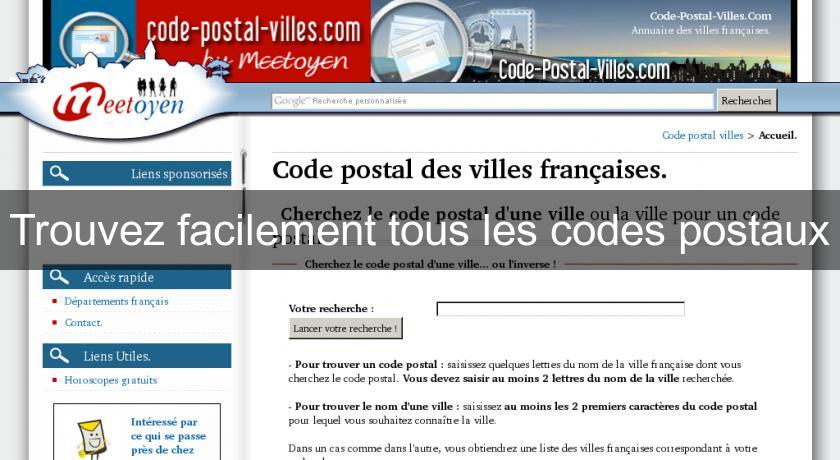 Trouvez facilement tous les codes postaux Annuaire web