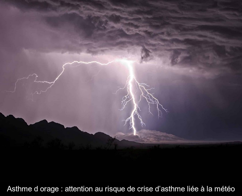 Asthme d'orage : attention au risque de crise d’asthme liée à la météo