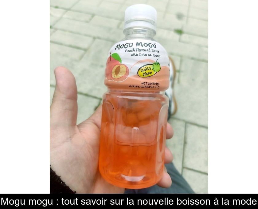 Mogu mogu : tout savoir sur la nouvelle boisson à la mode Mogu mogu : tout savoir sur la nouvelle boisson à la mode