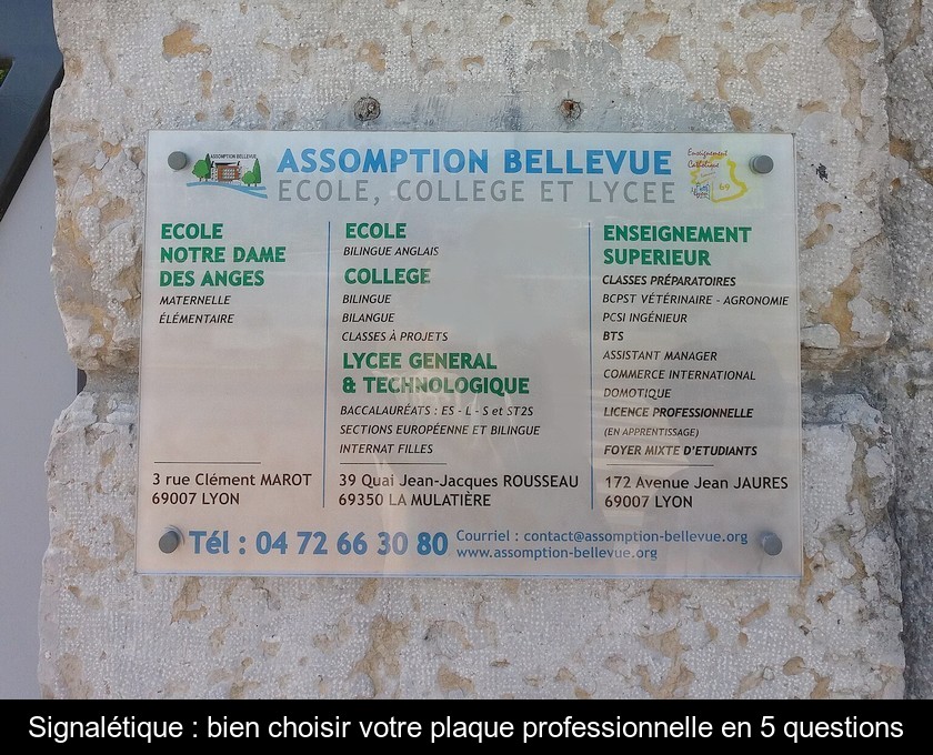 Signalétique : bien choisir votre plaque professionnelle en 5 questions