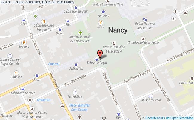 Programme du 1 place Stanislas, Hôtel de Ville à Nancy, dates, horaires ...