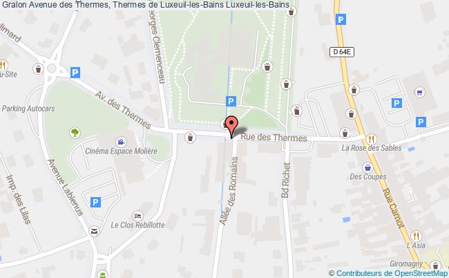 Programme du Avenue des Thermes, Thermes de Luxeuil-les-Bains à Luxeuil ...
