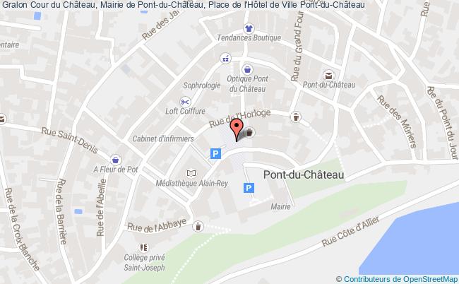 Programme du Cour du Château, Mairie de Pont-du-Château, Place de l ...