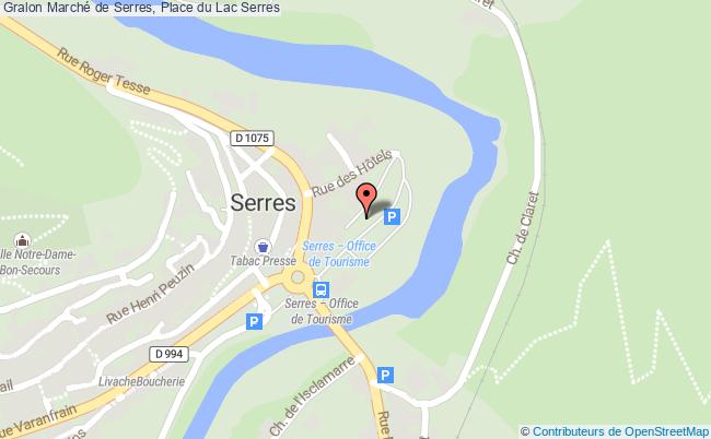 Programme du Marché de Serres, Place du Lac à Serres, dates, horaires ...