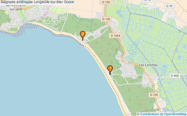 Baignade aménagée Longeville-sur-Mer : 2 équipements