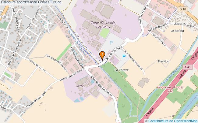 Parcours sportif/santé Crolles : 1 équipements