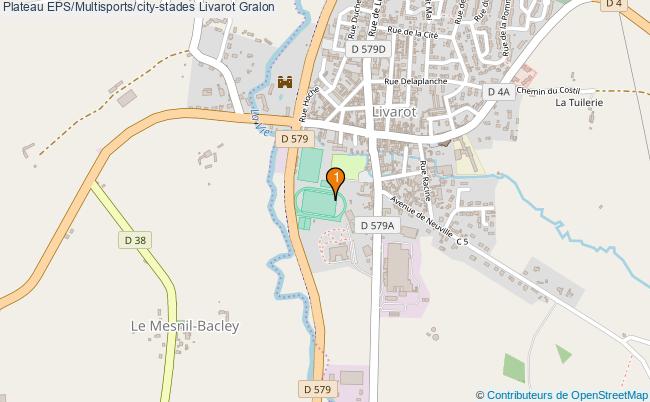 Plateau EPS/Multisports/city-stades Livarot : 1 équipements