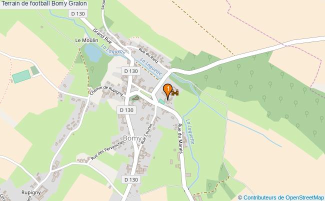 Terrain de football Bomy : 1 équipements