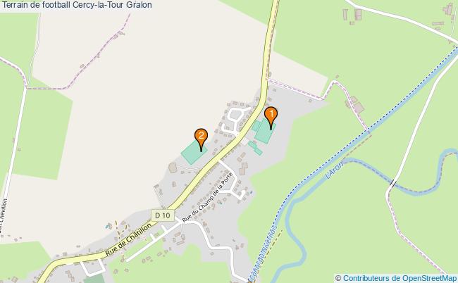 Terrain de football Cercy-la-Tour : 2 équipements