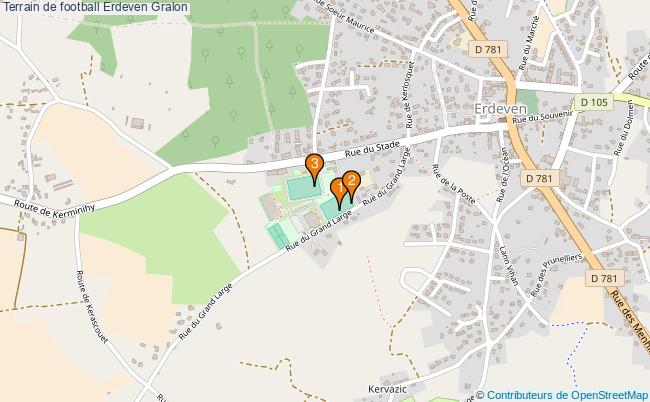 Terrain de football Erdeven : 3 équipements