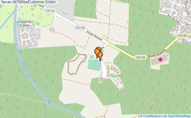 Terrain de football Labenne : 3 équipements