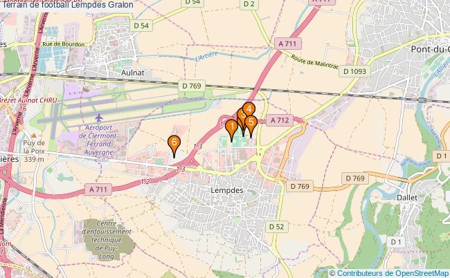 Terrain de football Lempdes : 6 équipements