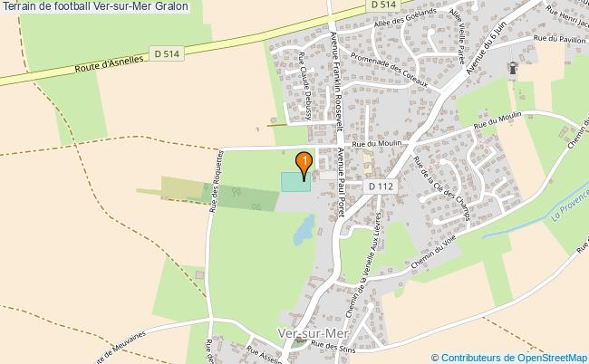 Terrain de football Ver-sur-Mer : 1 équipements