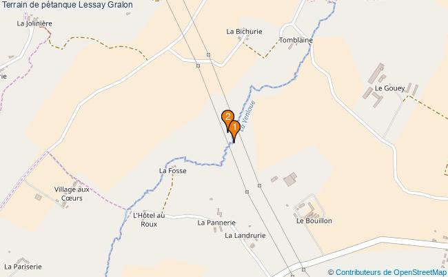 Terrain de pétanque Lessay : 2 équipements