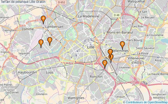 Terrain de pétanque Lille : 8 équipements