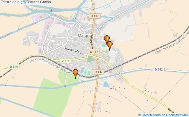 Terrain de rugby Marans : 3 équipements