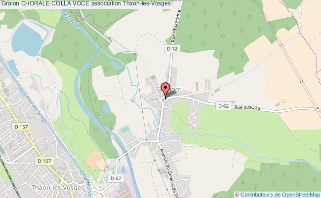 Chorale colla voce association Chant choral commune la commune sein Thaon-les-Vosges