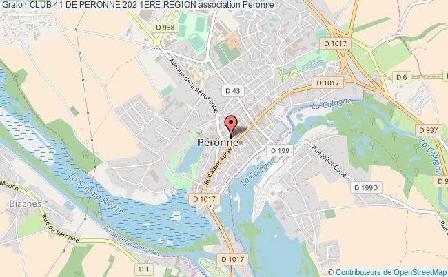 Club 41 de peronne 202 1ere region association Tolérance Péronne