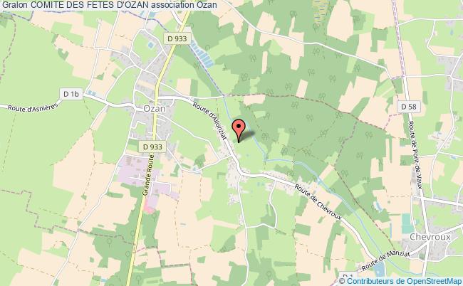 Comite des fetes d'ozan association Commune ozan calendrier la commune Ozan