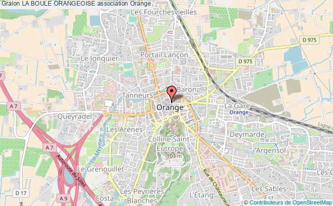 La boule orangeoise association Profit sexe sportives Orange