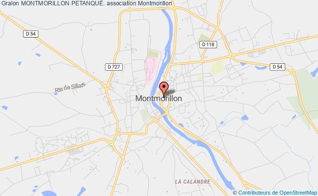 Montmorillon petanque. association Dé Montmorillon