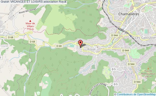 Vacances et loisirs association Centres de loisirs partir Royat