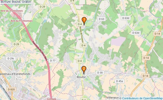 écriture Bouloc Associations écriture Bouloc : 2 associations