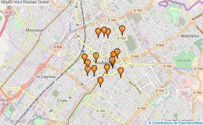 Région Nord Roubaix Associations région Nord Roubaix : 18 associations