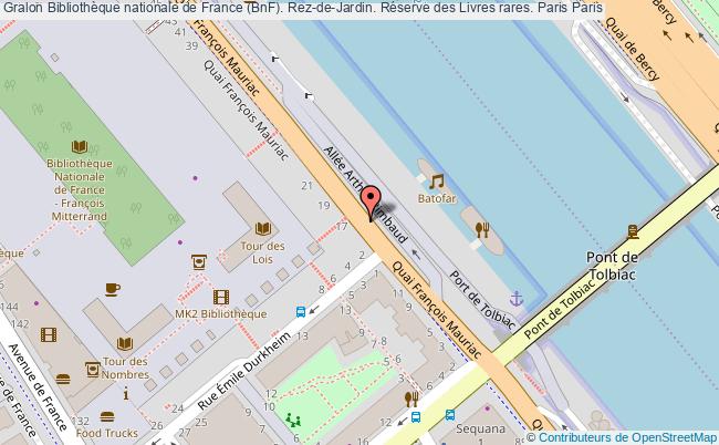 Bibliothèque nationale de France (BnF). Rez-de-Jardin. Réserve des ...