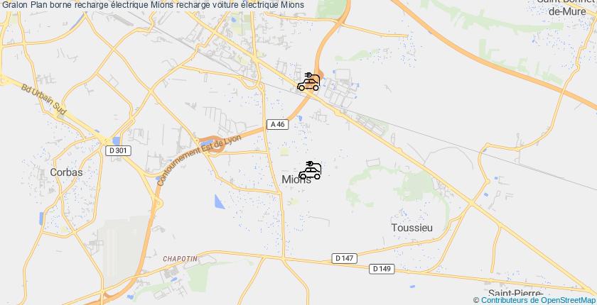 Bornes recharge électrique Mions liste des recharges pour voiture ...