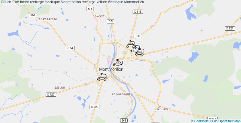 Bornes recharge électrique Montmorillon liste des recharges pour ...