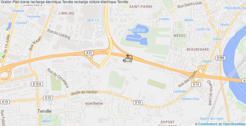 Bornes recharge électrique Terville liste des recharges pour voiture ...