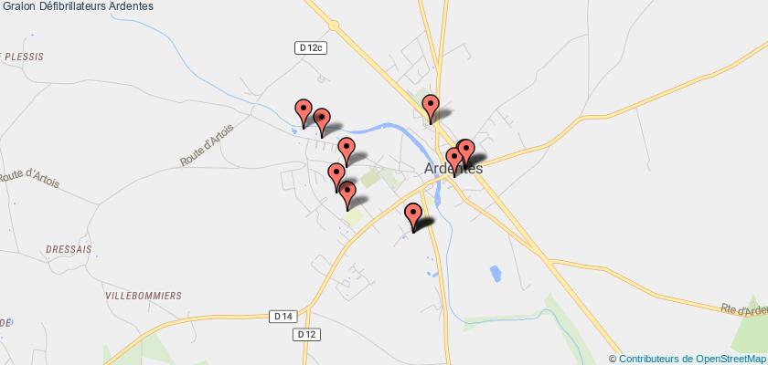 Défibrillateurs Ardentes liste des DAE de la commune de Ardentes : 12 ...