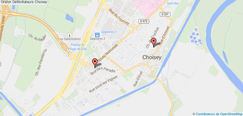 Défibrillateurs Choisey liste des DAE de la commune de Choisey : 2 ...