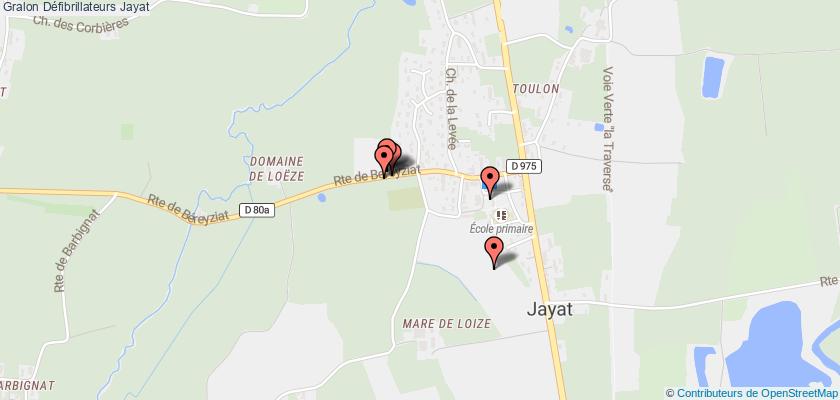 Défibrillateurs Jayat liste des DAE de la commune de Jayat : 5 ...