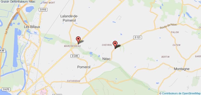 Défibrillateurs Néac liste des DAE de la commune de Néac : 3 ...