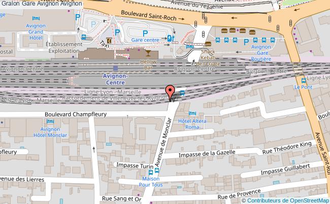 Informations Avignon Centre horaires trains Gare avignon