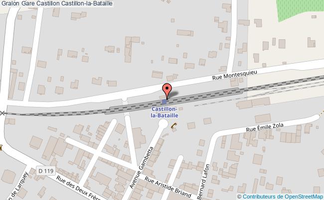 Informations Castillon horaires trains Gare castillon