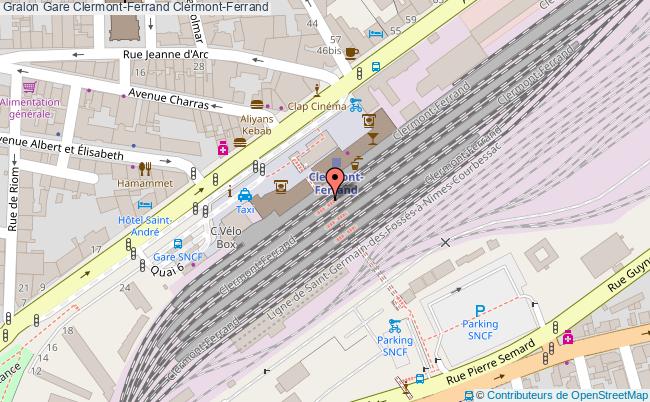 Informations Clermont-Ferrand horaires trains Gare clermont-ferrand
