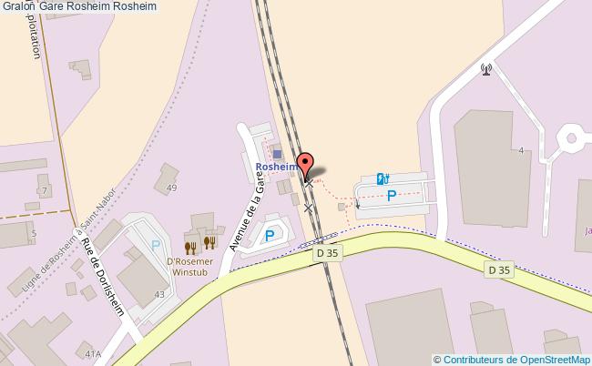 Informations Rosheim horaires trains Gare rosheim