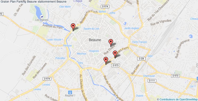 Parking Beaune liste des stationnements de Beaune : 4 parkings
