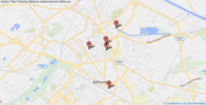 Parking Béthune liste des stationnements de Béthune : 5 parkings