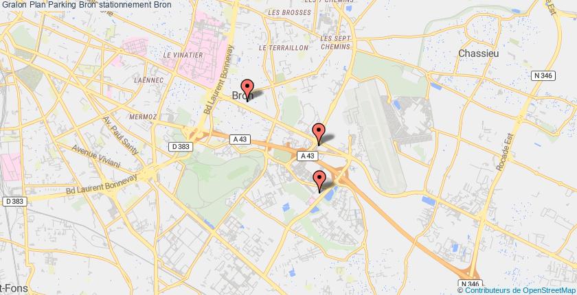 Parking Bron liste des stationnements de Bron : 3 parkings